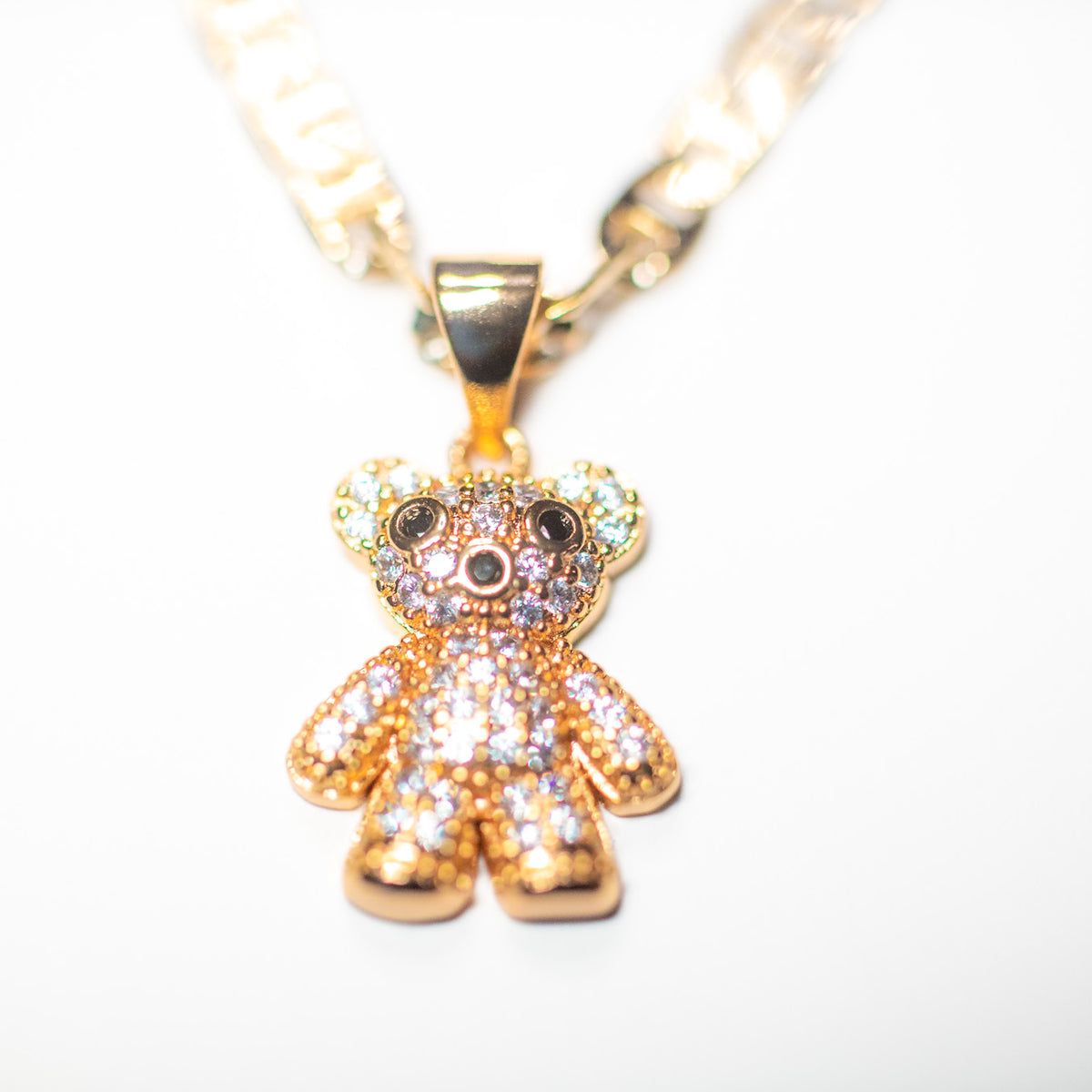 Chain with Bear Pendant – Aria jeweler inc
